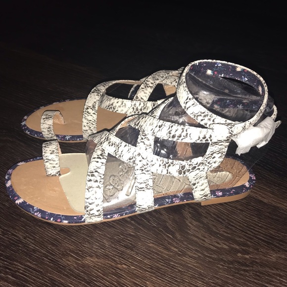 CAbi | Shoes | New Cabi Athena Snakeskin Sandals | Poshmark